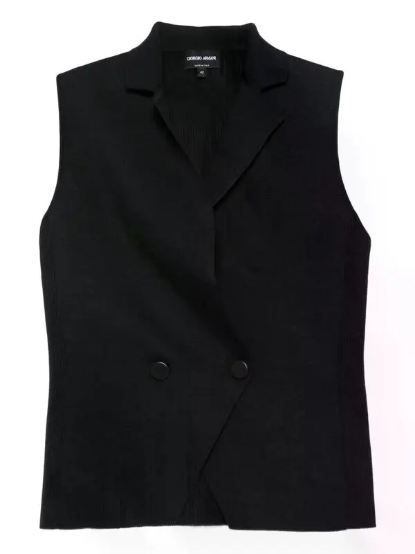 Giorgio Armani Double-breasted Sleeveless Waistcoat