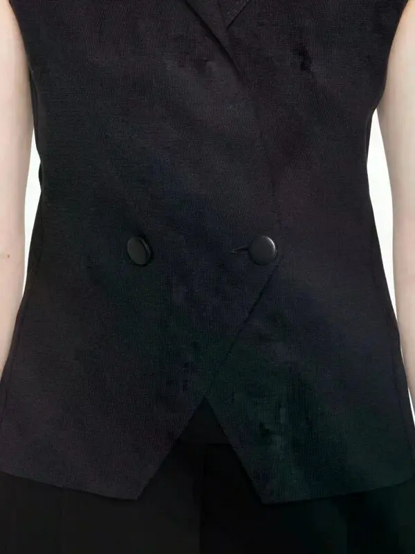 Giorgio Armani Double-breasted Sleeveless Waistcoat