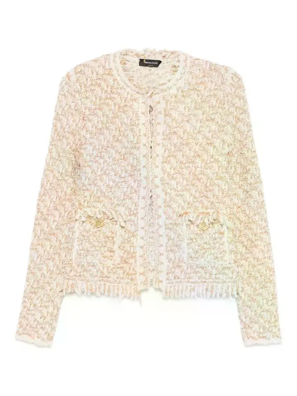 Fabiana Filippi Fringed Textured Jacket - Pink