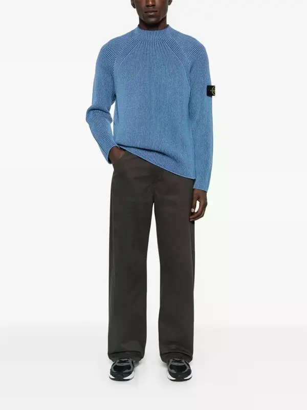 Stone Island Ribbed Crew-neck Sweater