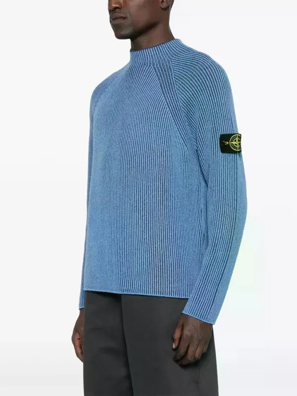 Stone Island Ribbed Crew-neck Sweater
