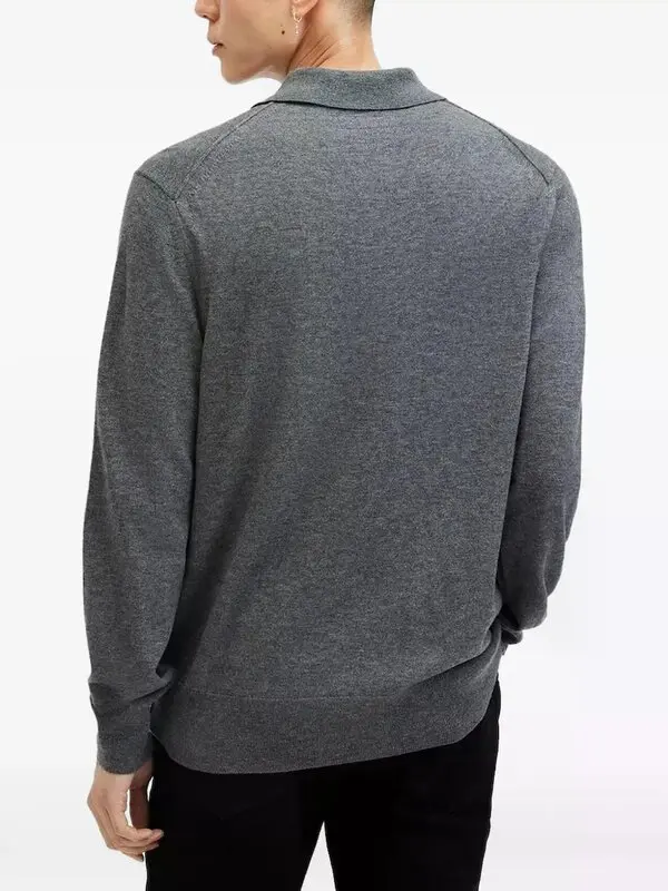 ALLSAINTS Long-sleeve Polo Shirt - Grey