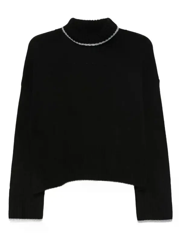 Pinko High-neck Cropped Sweater