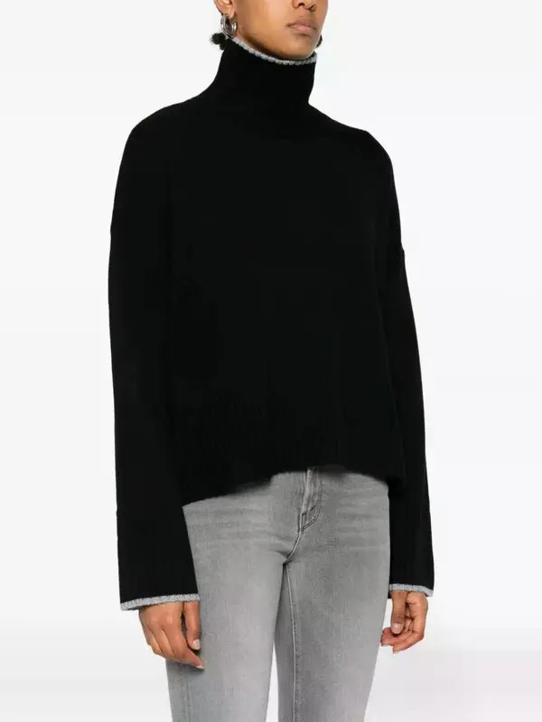 Pinko High-neck Cropped Sweater
