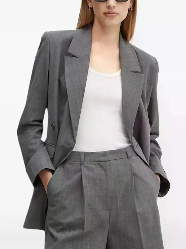 HERSKIND Pinstripe Double-breasted Blazer