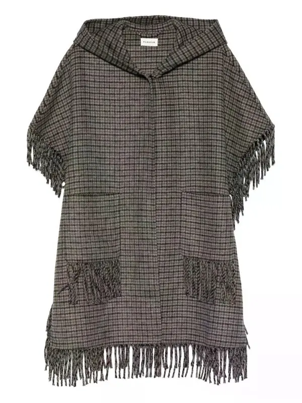 P.a.r.o.s.h Hooded Fringed Coat