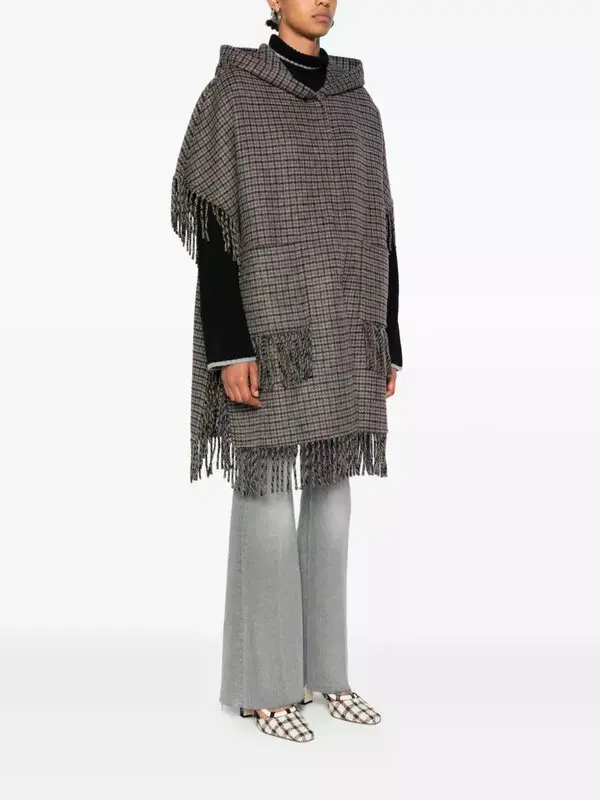 P.a.r.o.s.h Hooded Fringed Coat