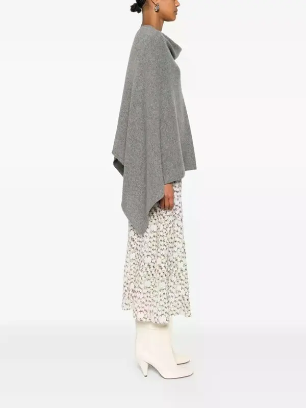 Eric Bompard Cashmere Poncho - Grey