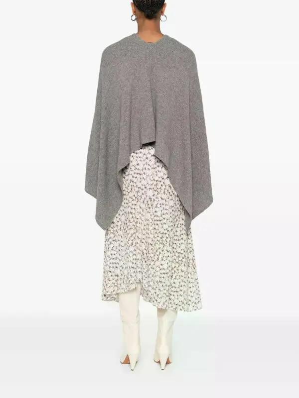 Eric Bompard Cashmere Poncho - Grey