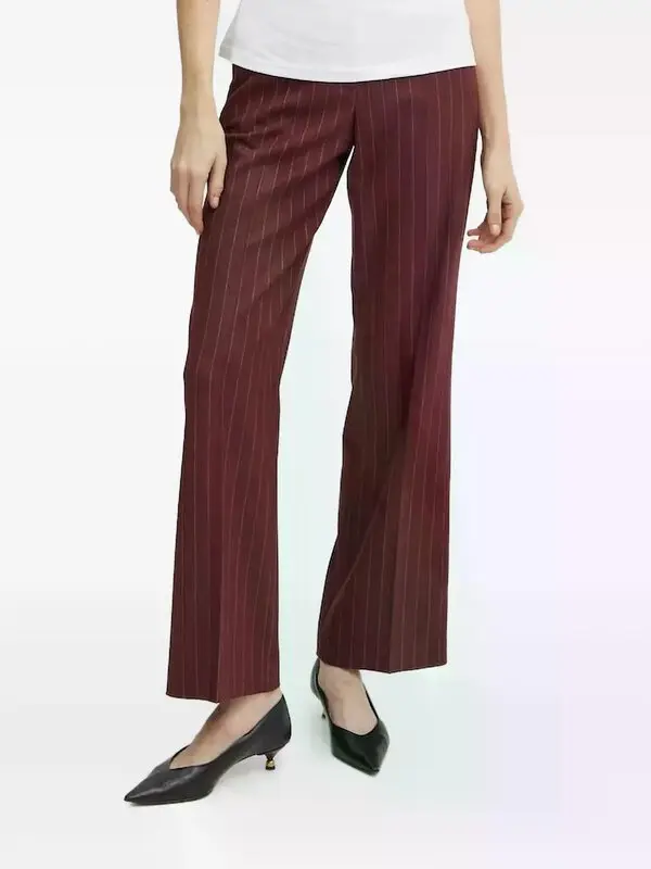 LA MANIA Pinstripe Pattern Trousers