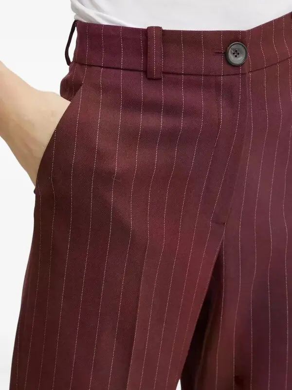 LA MANIA Pinstripe Pattern Trousers