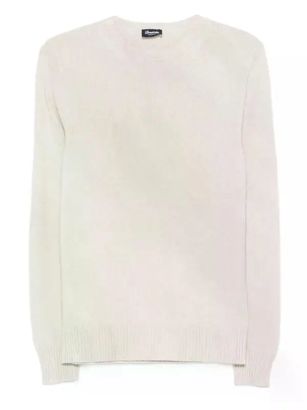 DRUMOHR Crew-neck Cashmere Sweater - Neutrals