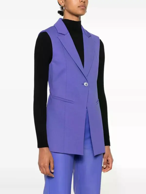 Patrizia Pepe Sleeveless Single-button Blazer