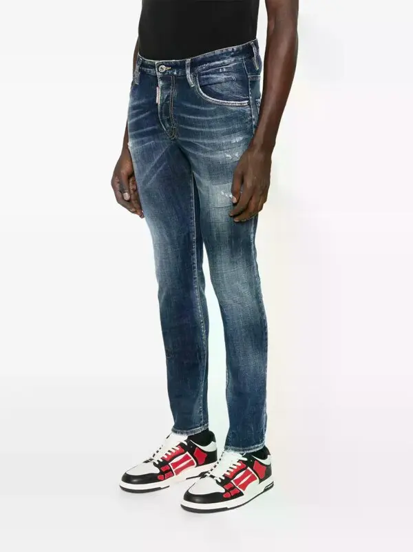 Dsquared2 Skater Distressed Faded Jeans