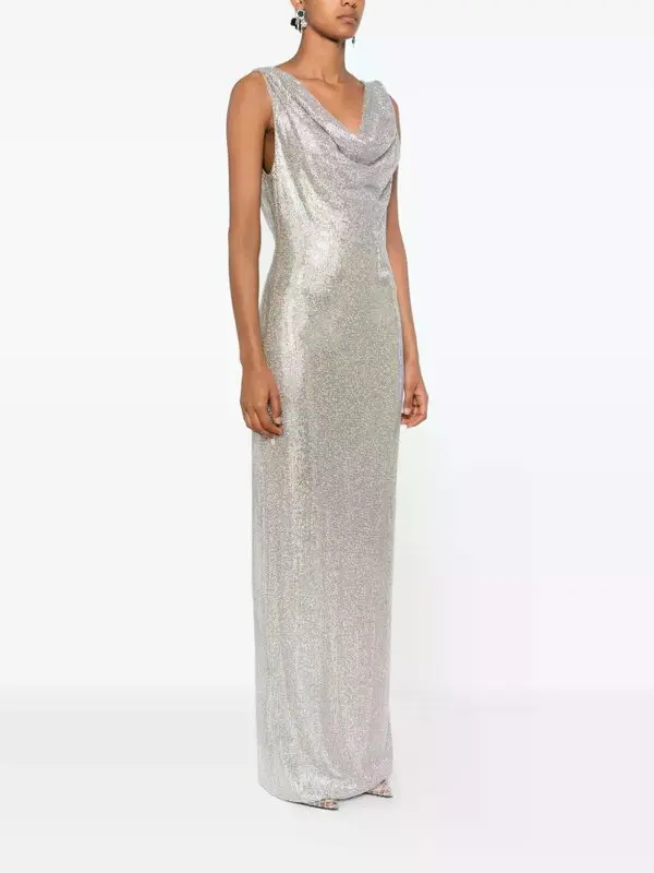 Giuseppe Di Morabito Cowl-neck Sequin Maxi Dress