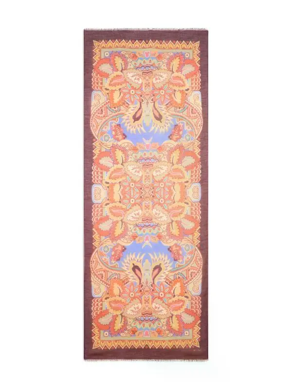 Etro Printed Scarf - Orange