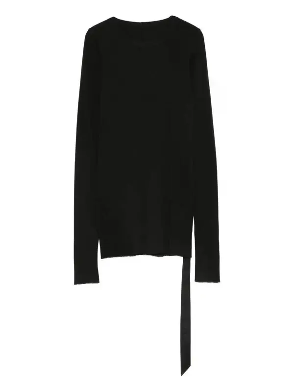 Rick Owens Long-sleeve Tie-detail Top