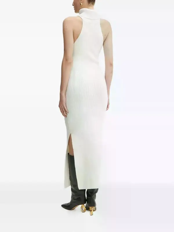 Bardot Open-back Midi Dress