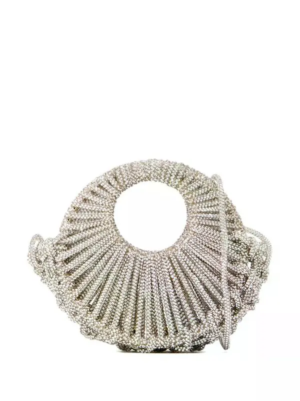 HIBOURAMA Mini Jaya Crystal-embellished Tote - Silver