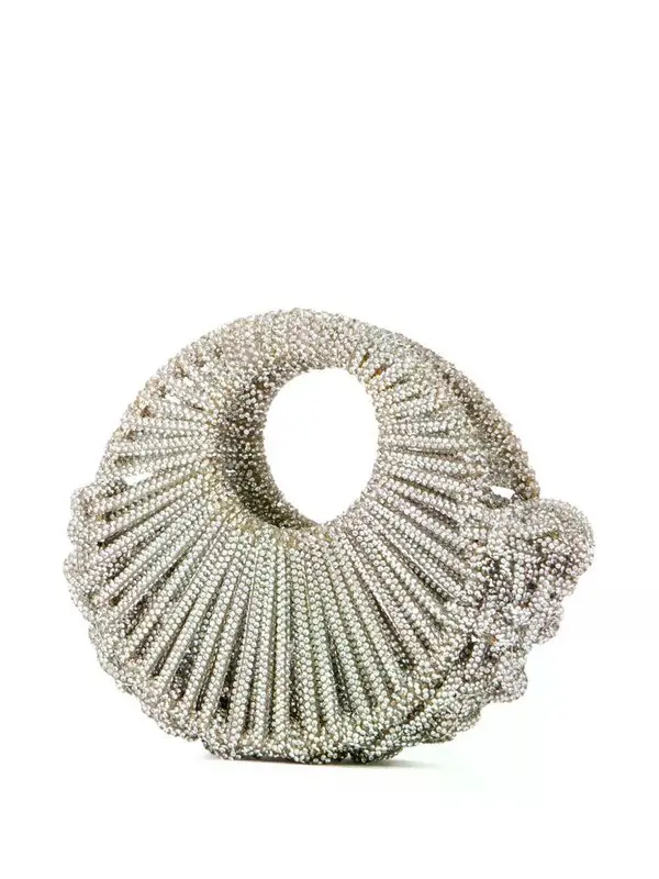 HIBOURAMA Mini Jaya Crystal-embellished Tote - Silver