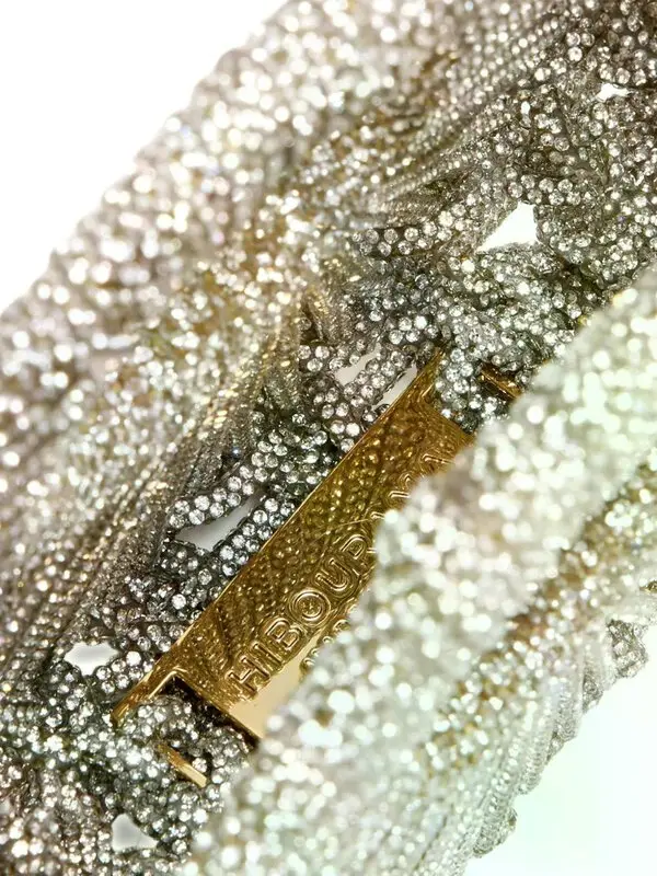 HIBOURAMA Mini Jaya Crystal-embellished Tote - Silver