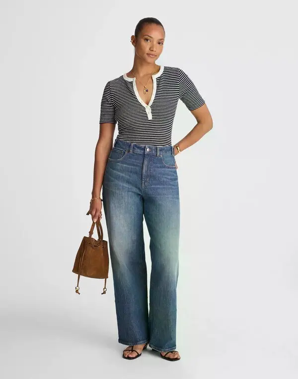 Madewell The Curvy Perfect Vintage Wide-leg Jean - Harvey Wash