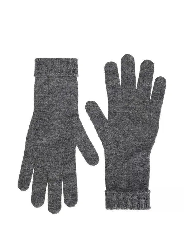 Dolce & Gabbana Ribbed-cuff Gloves - Grey