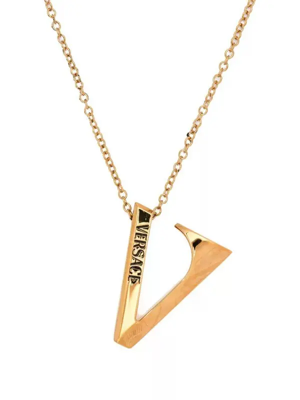 Versace V-pendant Chain Necklace