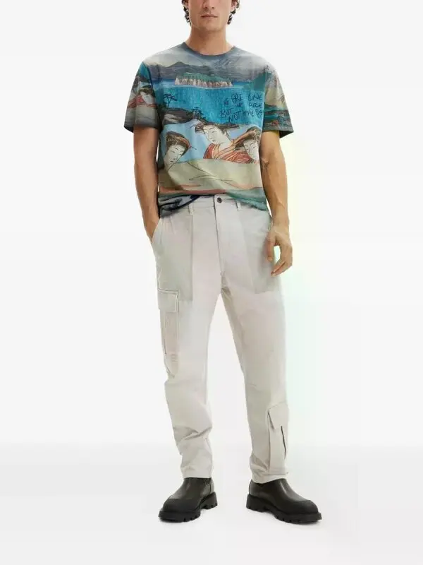 Desigual Cargo-pocket Cotton Trousers