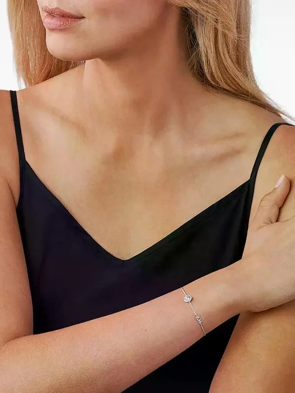 Michael Kors Crystal-embellished Chain Bracelet - Silver