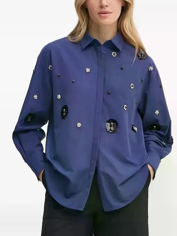 BRUUNS BAZAAR Sequin-embellished Crystal Shirt