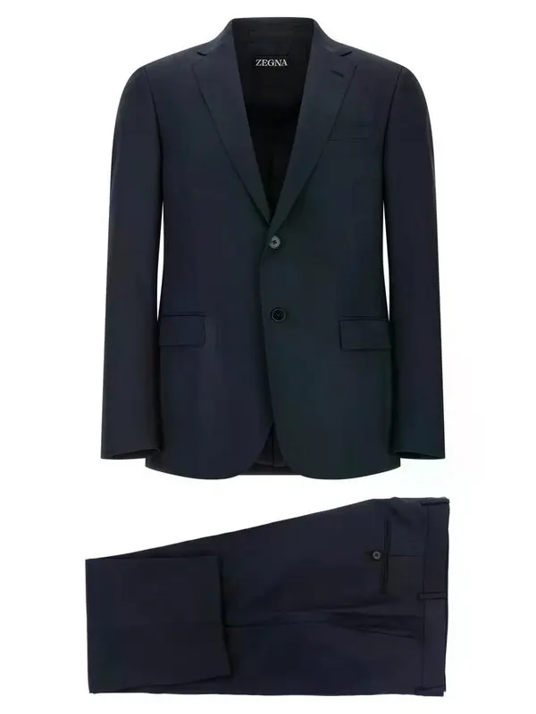 Zegna Pressed-pleat Wool Suit