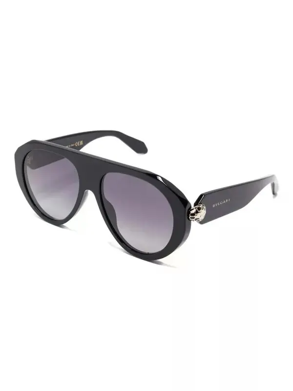 BVLGARI Serpenti Geometric Sunglasses