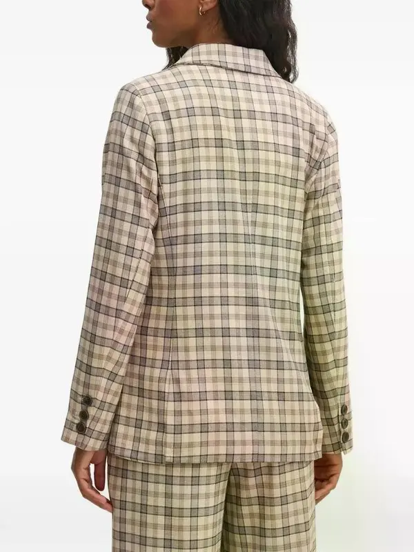 HOSS INTROPIA Checked Double-breasted Blazer