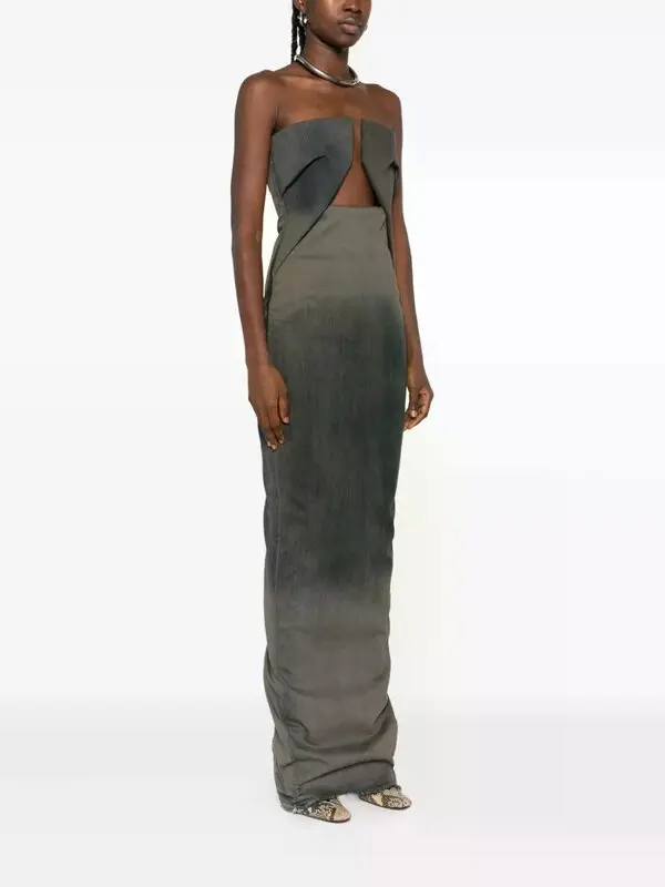 Rick Owens Cut-out Strapless Dress