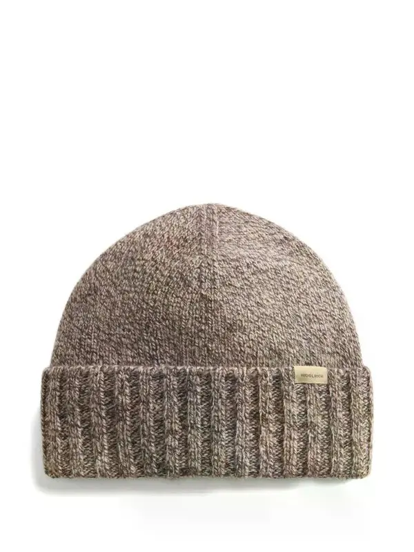 Woolrich Ribbed Brim Beanie - Neutrals