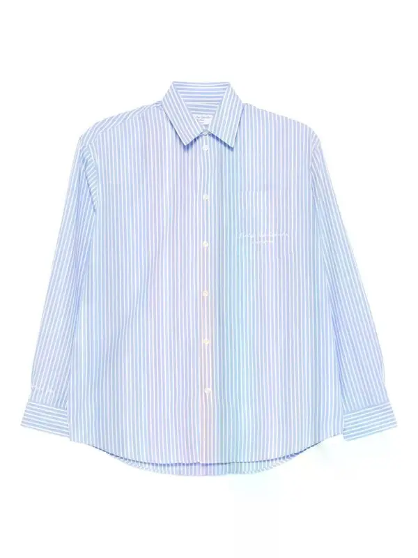Sporty & Rich Striped Embroidered Shirt