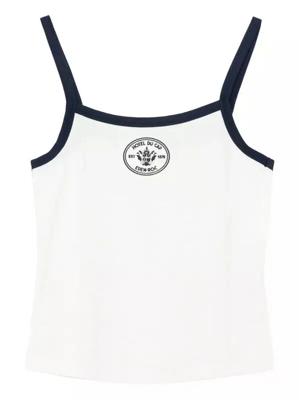 SPORTY & RICH Cotton Top - White