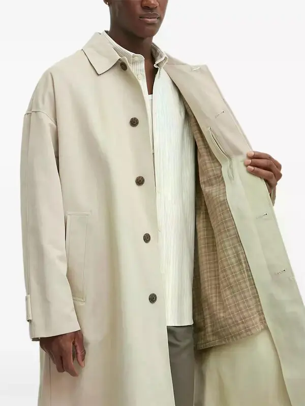 LES DEUX Button-fastening Trench Coat