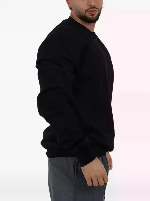 YES LONDON Neck-embellished Sweatshirt