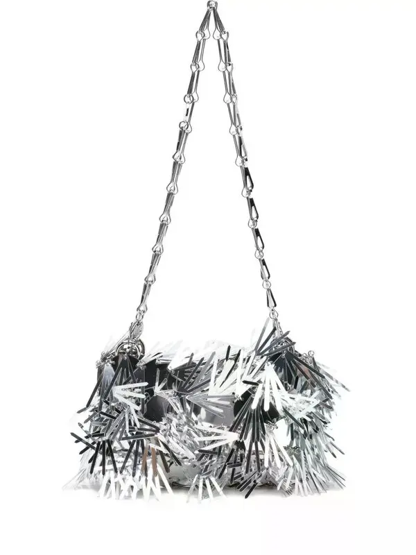 Rabanne Sequin-embellished Chain Shoulder Bag - Silver