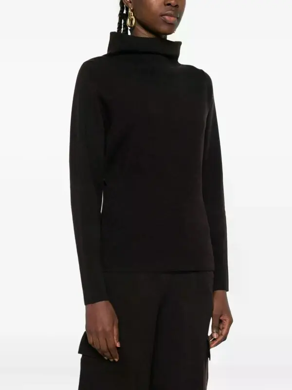 P.a.r.o.s.h High-neck Long-sleeve Sweater - Brown