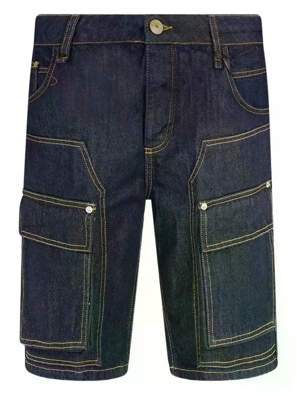 YES LONDON Cargo-pocket Denim Shorts