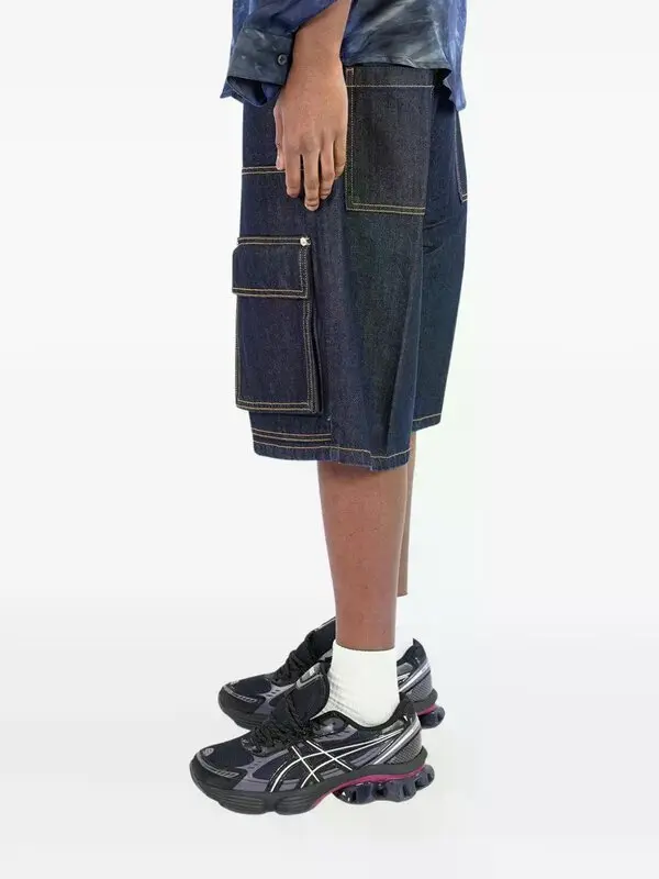 YES LONDON Cargo-pocket Denim Shorts