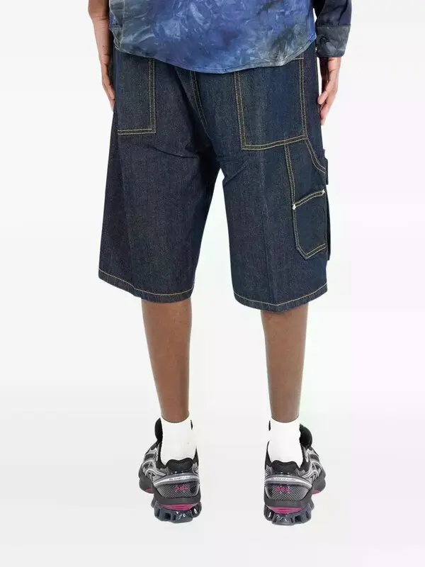 YES LONDON Cargo-pocket Denim Shorts