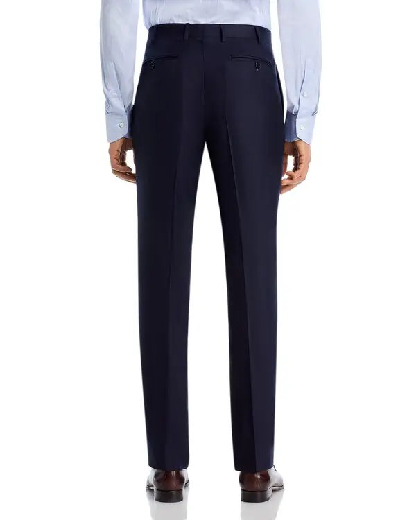 Canali Capri Slim Fit Wool Flannel Trousers