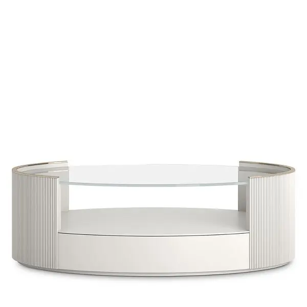 CARACOLE Love Oval Cocktail Table - Pearl