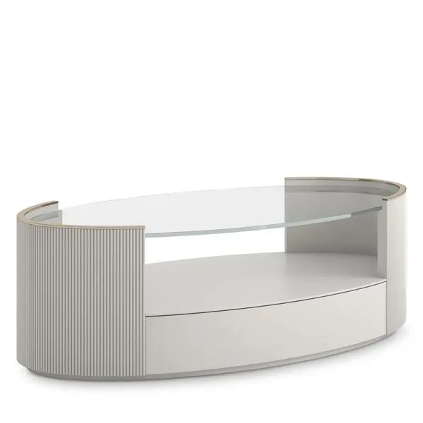 CARACOLE Love Oval Cocktail Table - Pearl