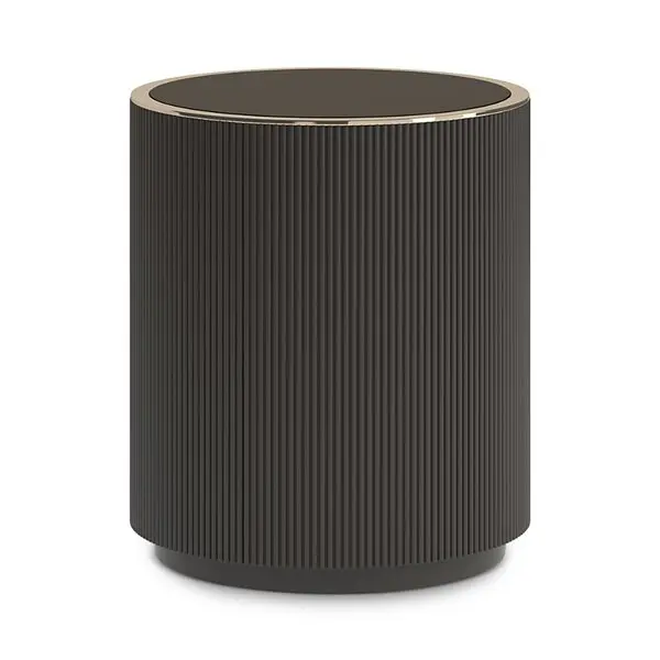 CARACOLE Love Round Side Table - Dark Chocolate