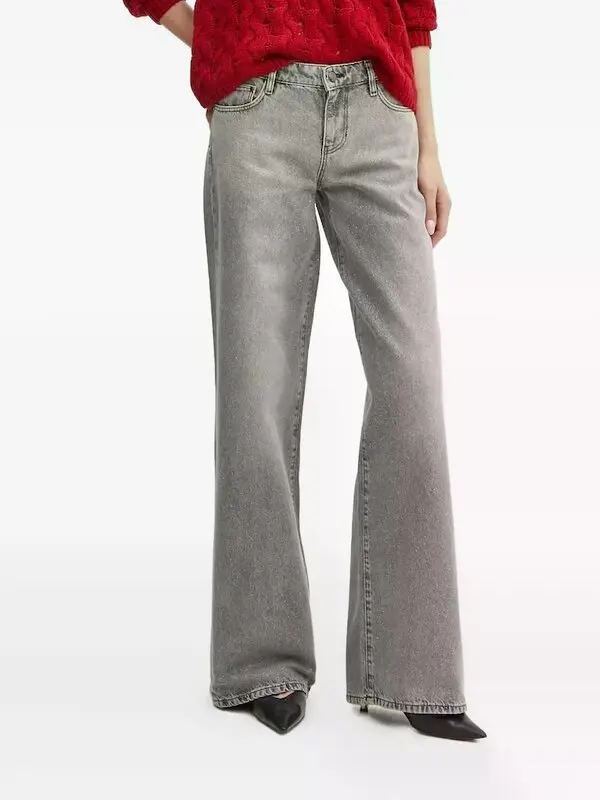 Guess Wide-leg Jeans - Grey